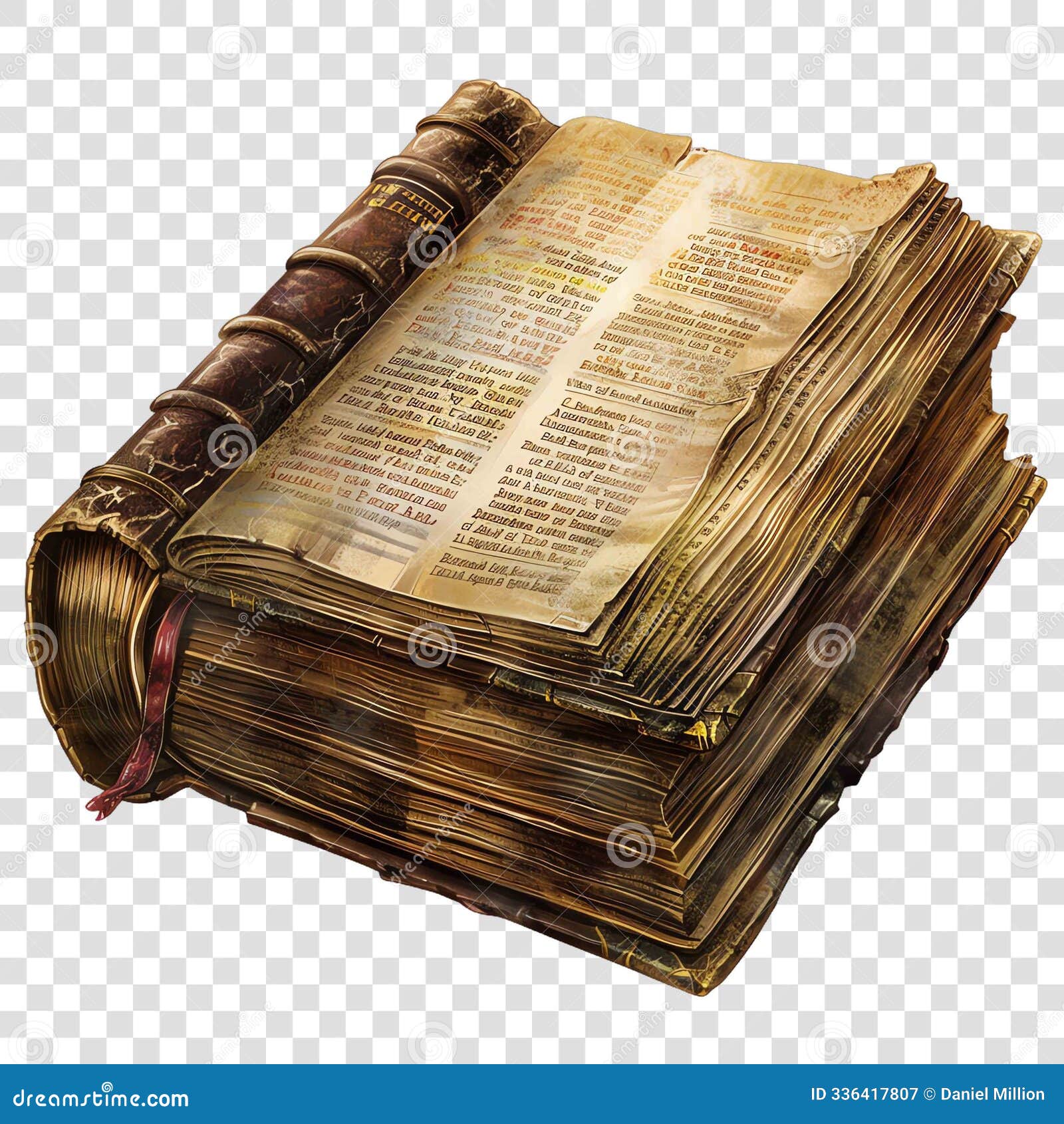 Dictionary Transparent Background Realistic Element Stock Illustration ...