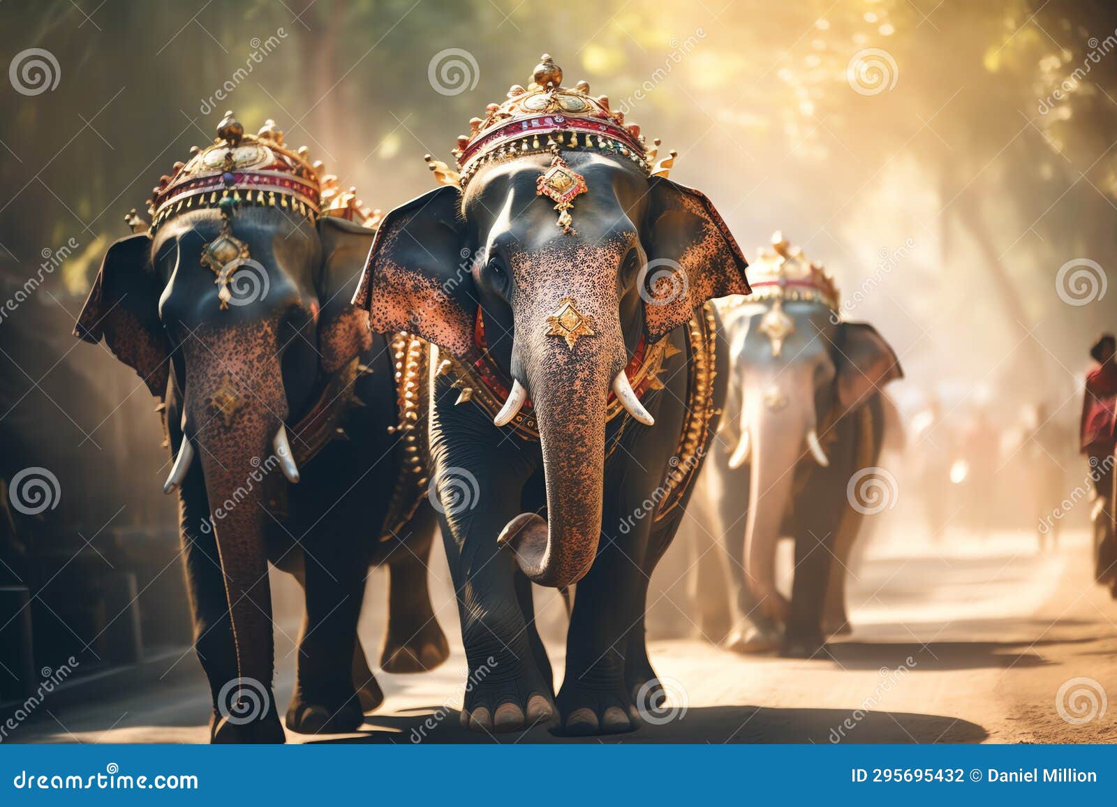 Elephants India Symbol with Copy Space Stock Illustration ...