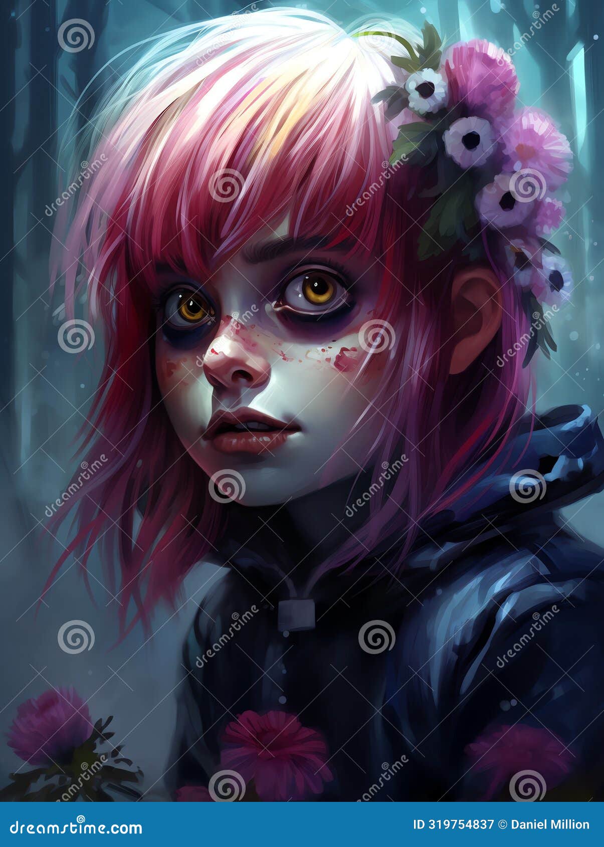 Emo Girl Photo Illustration of Emo Stock Illustration - Illustration of ...