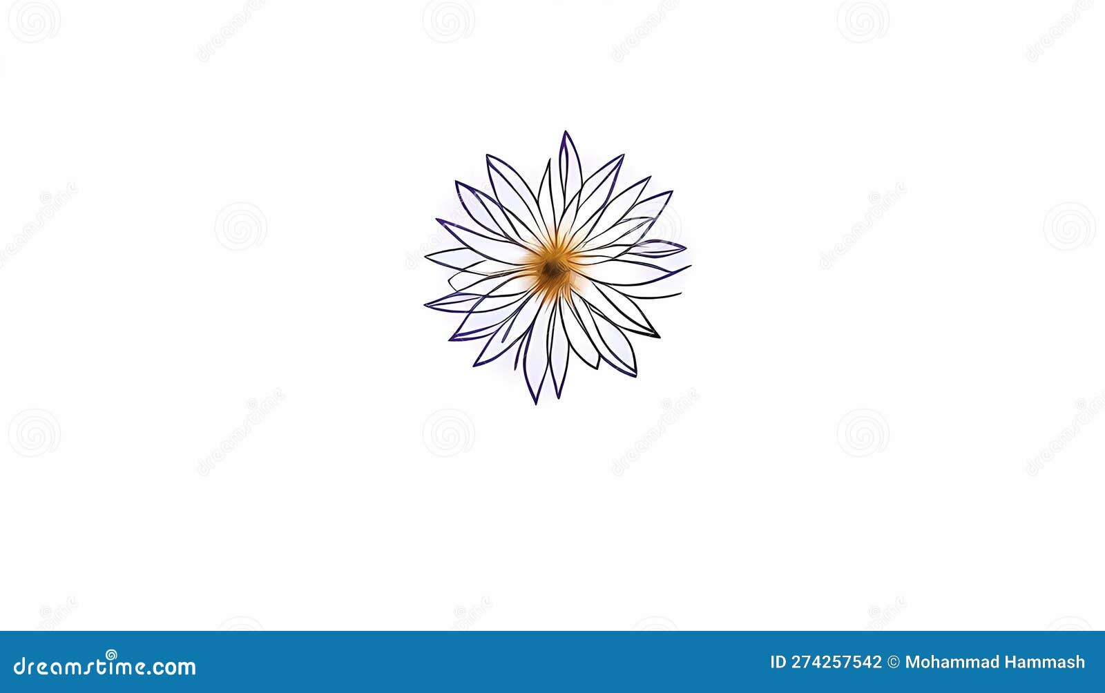 Minimalist Aster Logo, Made with Generative AI Stock Illustration ...