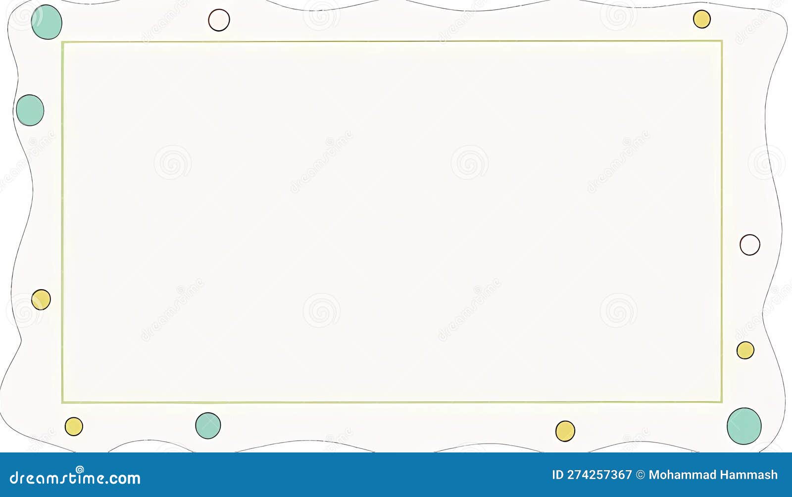 Polka Dot Border Design, Made with Generative AI Stock Illustration ...