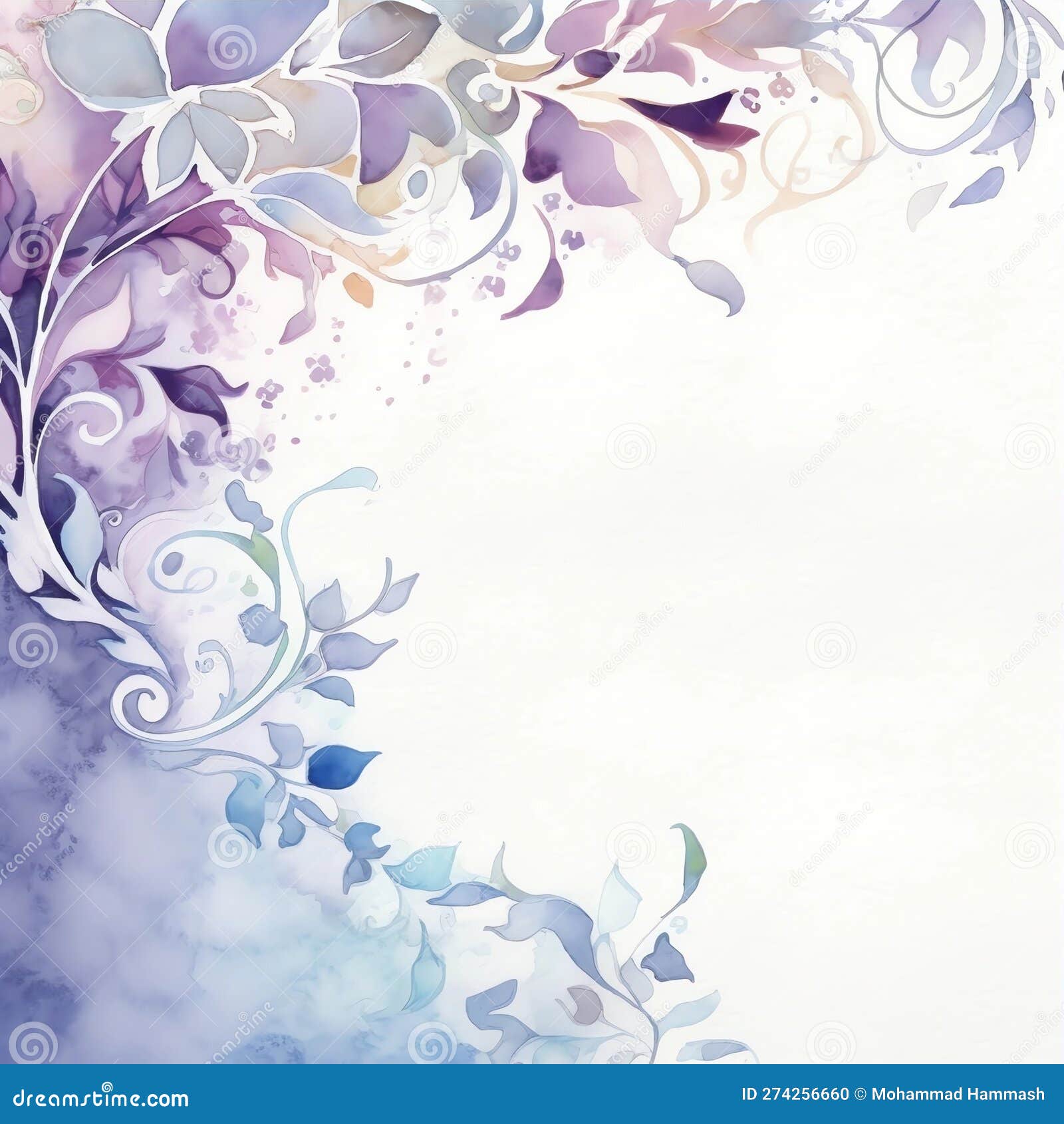 Whimsical Watercolor Corner, Made with Generative AI Stock Illustration ...