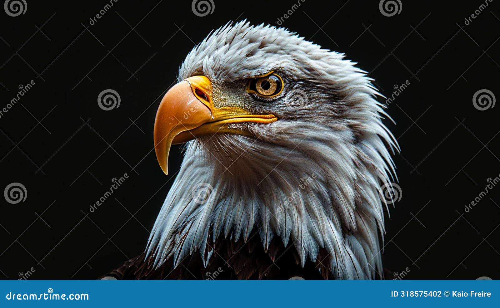 Centered Bald Eagle: the Regal Bird of Prey Stock Photo - Image of ...