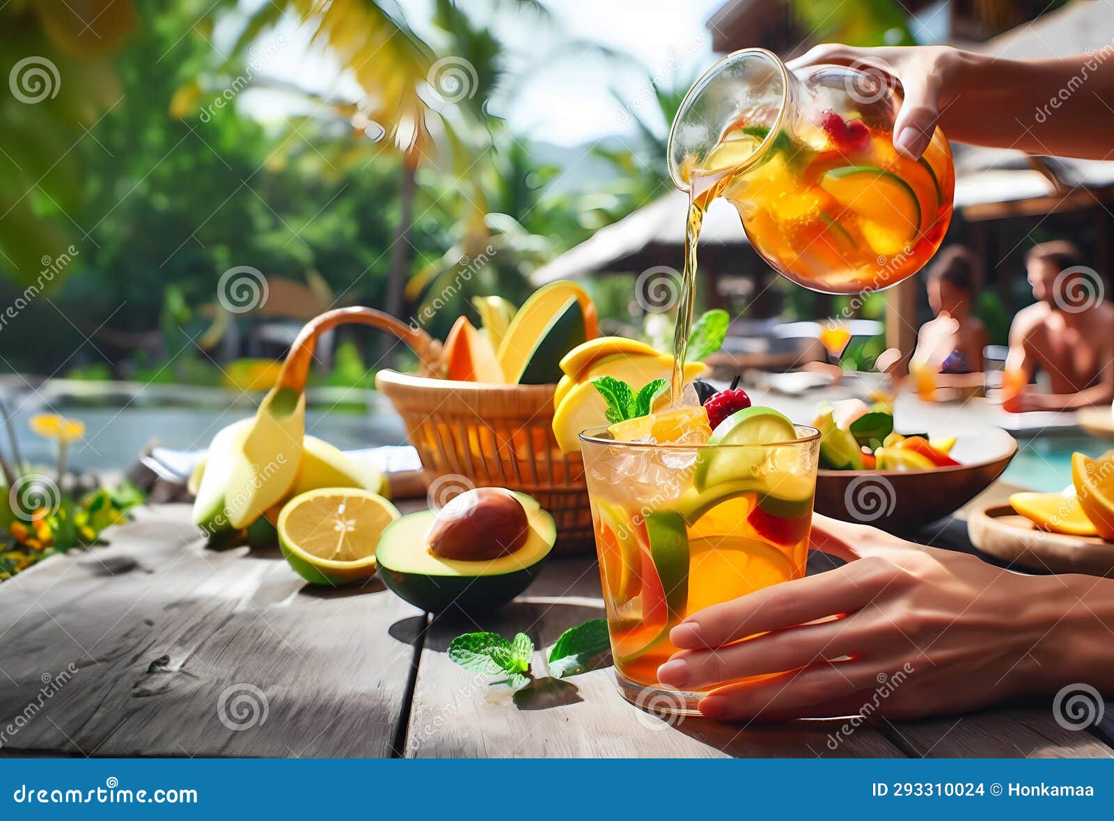 Fruity refreshments stock illustration. Illustration of bottle - 293310024