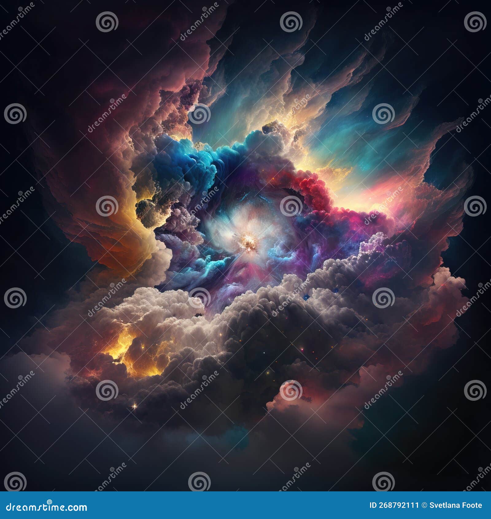 This Is A Colorful Nebula In Space, Captured By The James Webb Space ...