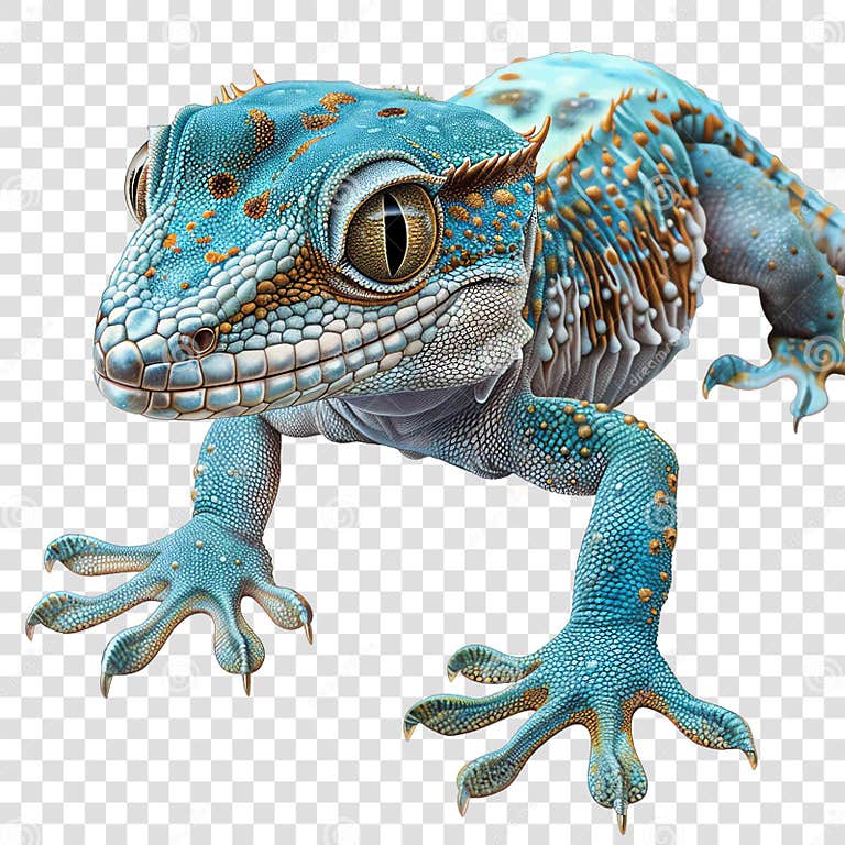 Gecko Transparent Background Realistic Element Stock Illustration ...