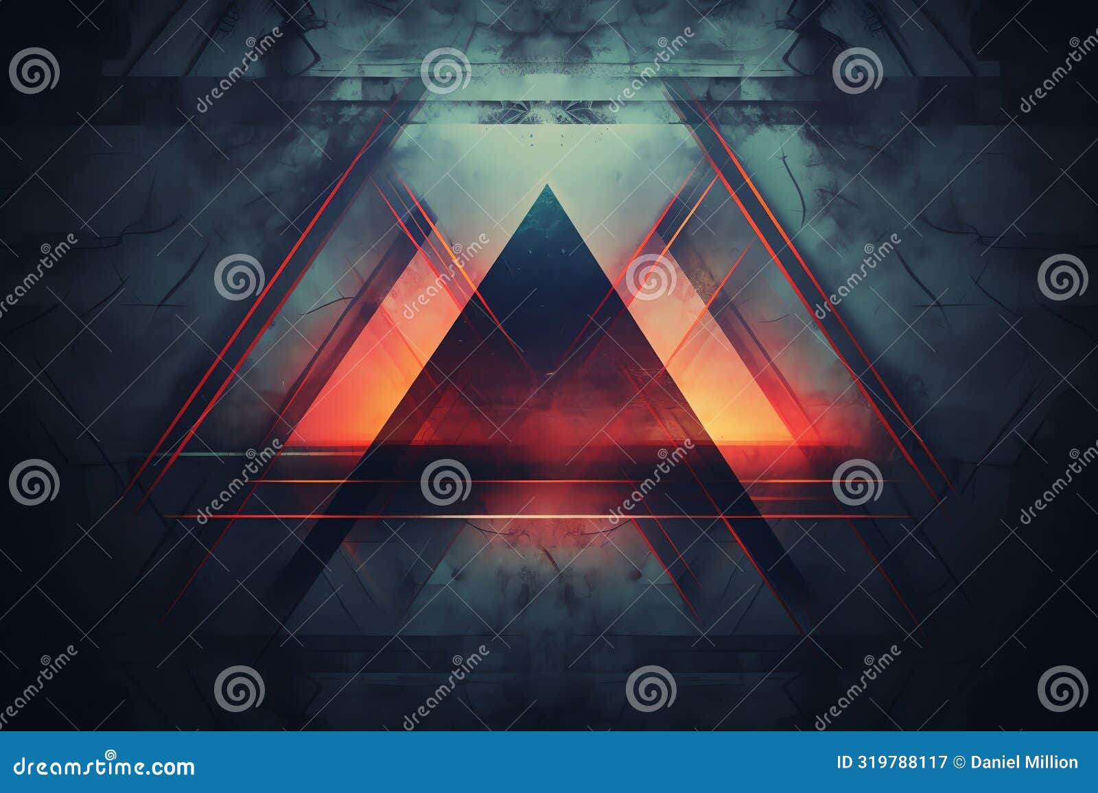 Geometric Prism Frame 80s Retro Nostalgic Royalty-Free Stock ...