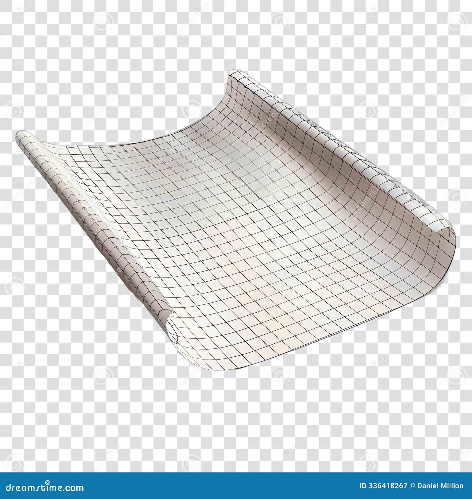 Graph Paper Transparent Background Realistic Element Stock Illustration ...