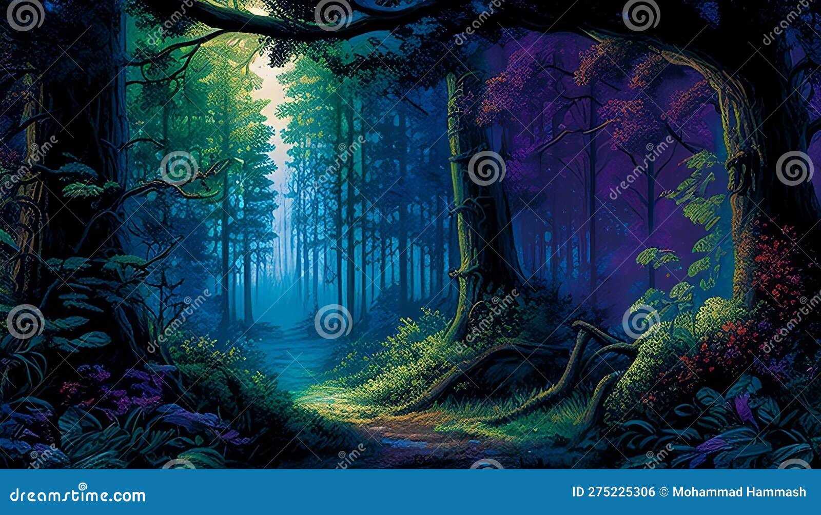Dark Enchanted Forest Wallpaper
