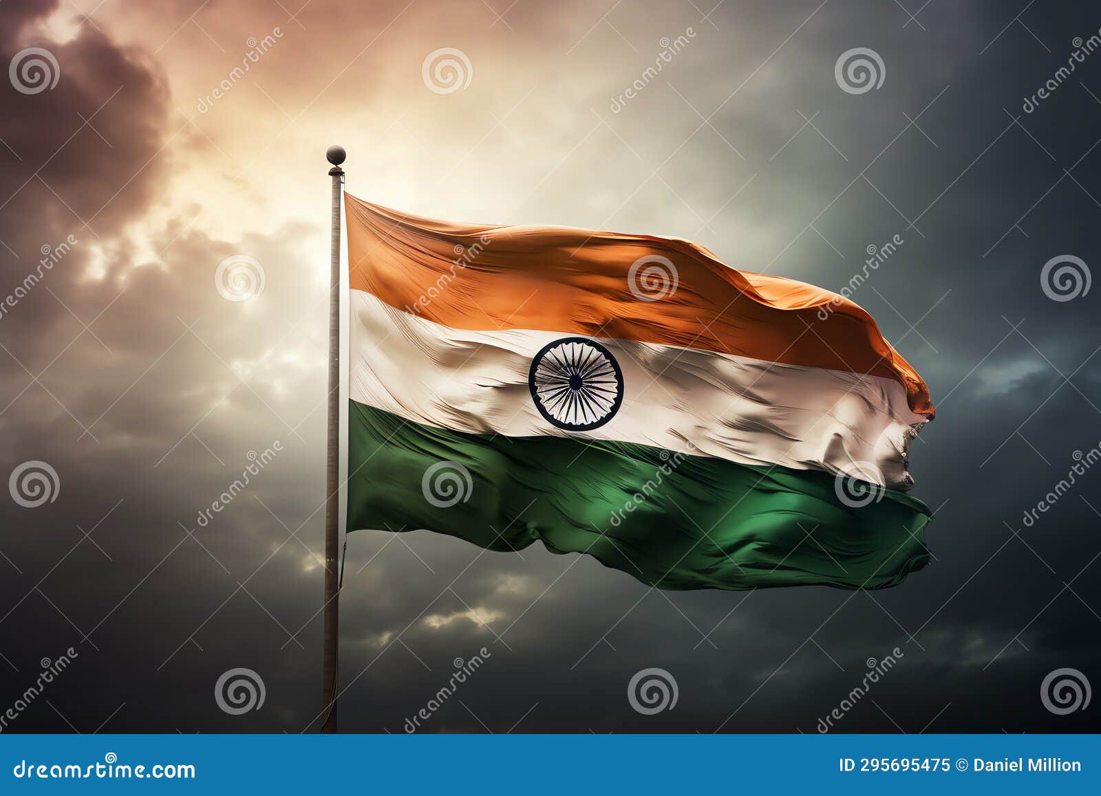 Indian Flag India Symbol with Copy Space Stock Illustration ...