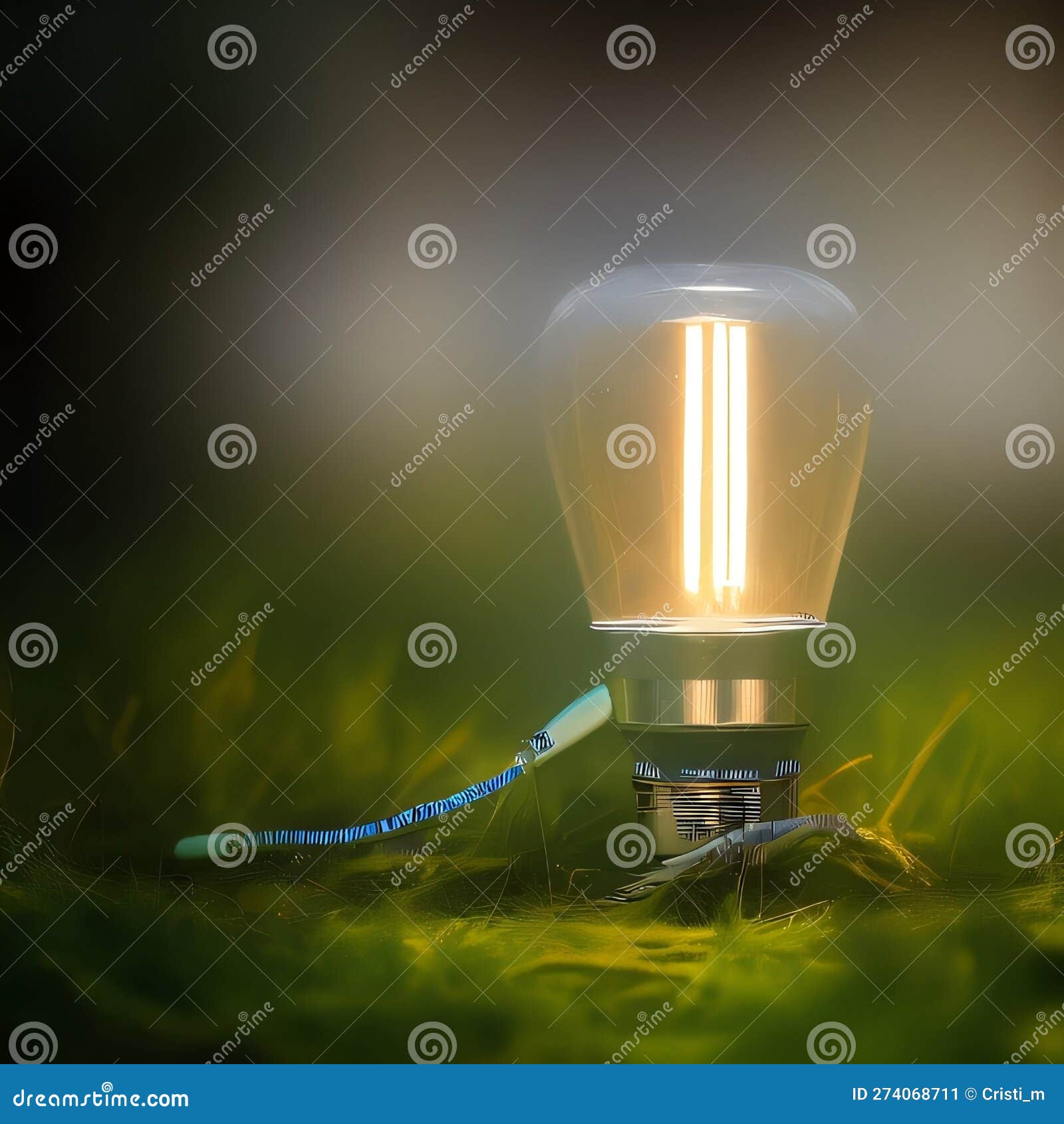 AI Generated Image - Light Bulb Stock Illustration - Illustration of ...