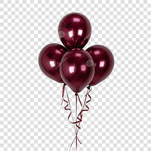 Maroon Rectangular Shaped Foil Balloon Stock Illustration ...