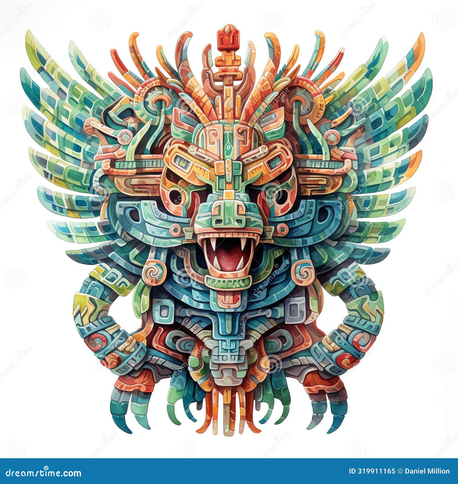 Maya Serpent Deity Linked To The Feathered Serpent Deity Kukulkan ...