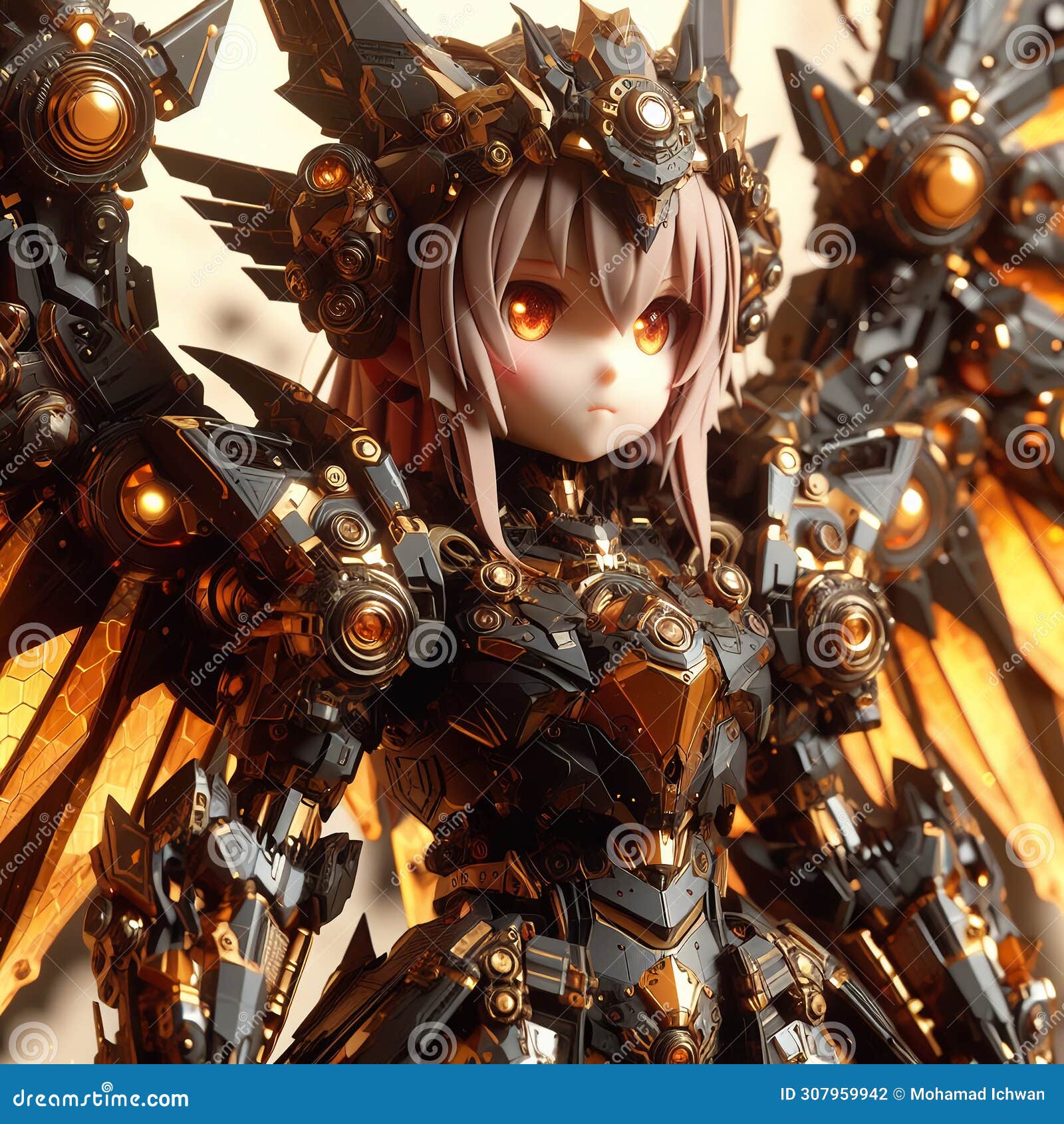 AI-Generated Image, Mechanical Majesty: Majestic Automaton Stock ...