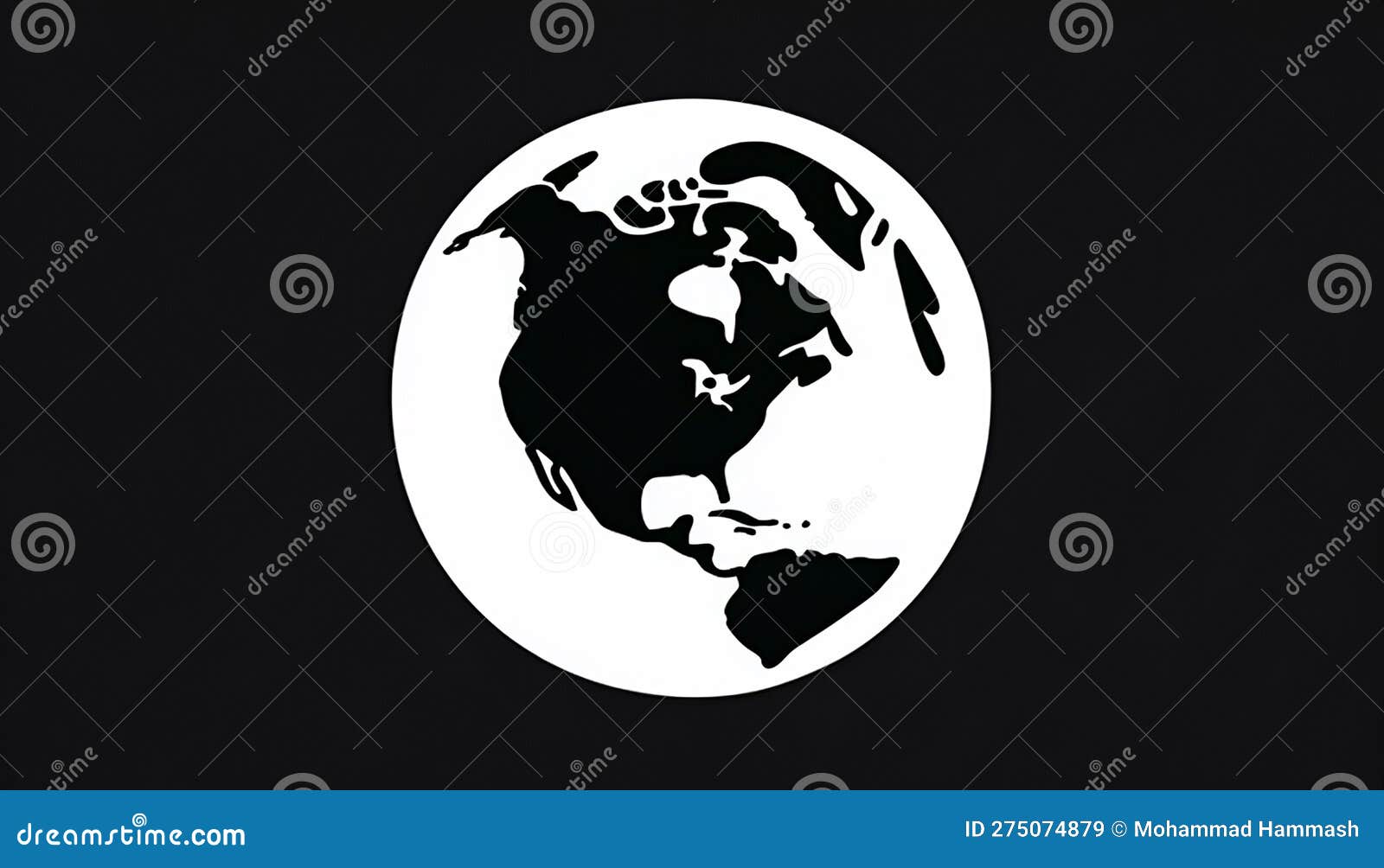 Minimalist Earth Logo: a Powerful Depiction of Our Planet, Made with ...