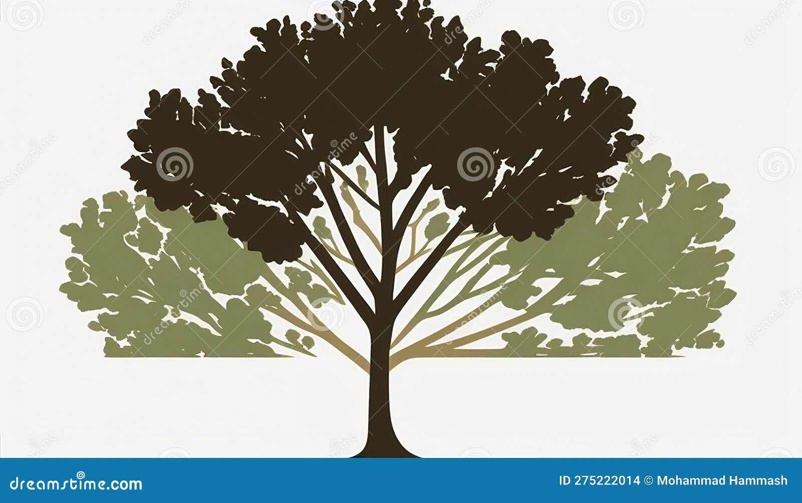 Modern Tree Icon with a Touch of Elegance, Made with Generative AI ...