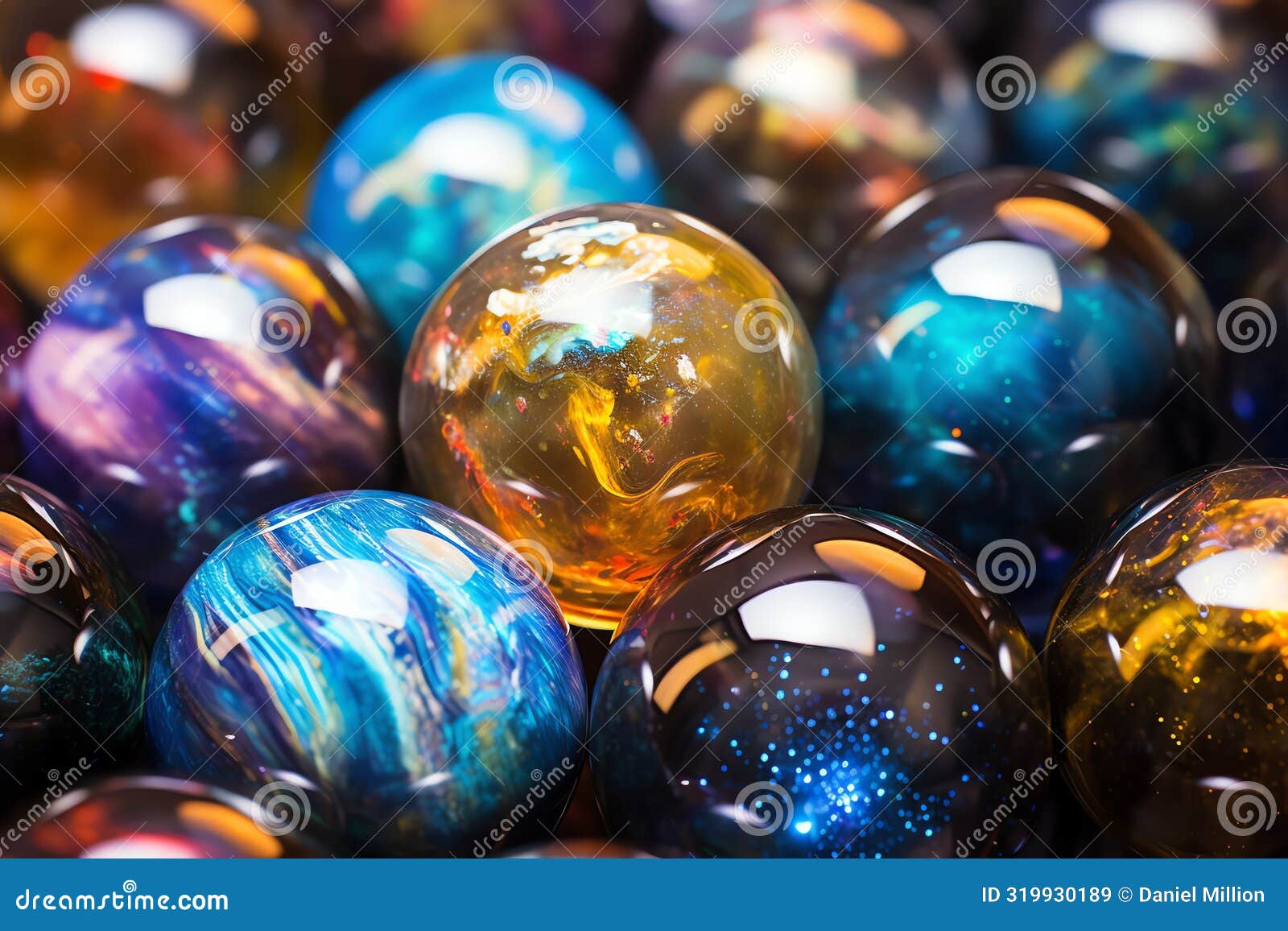 Nebula Marbles Fantasy Sky Night Gazing Stock Illustration ...