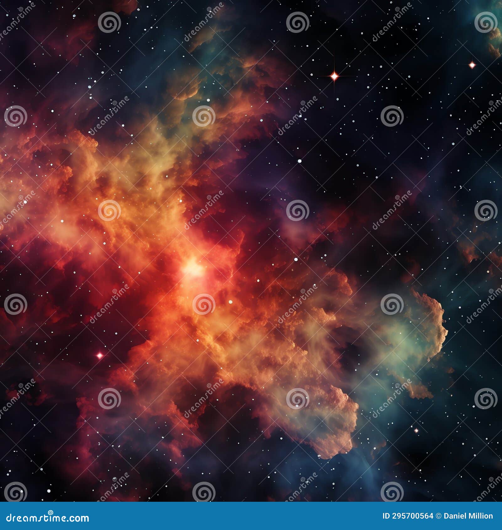 Space Nebulas. An Endless Universe. Fantastic Space Backdrop Planets In ...