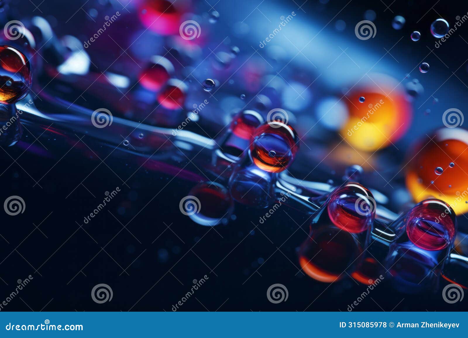 Oxygen Molecules Nano Particles Intelligent Water Molecules Acetone AI ...