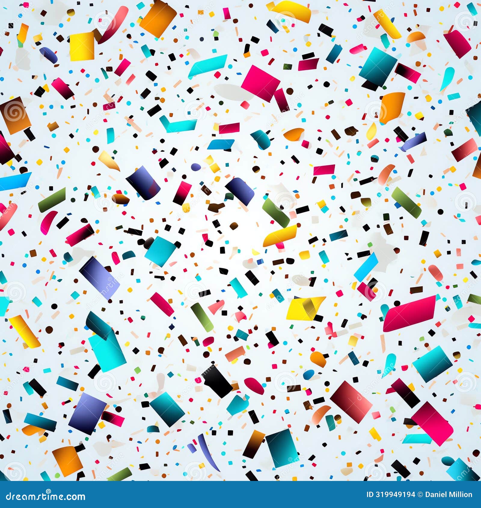 Party Confetti Texture Background, Design Seamless Pattern, for Nursery ...