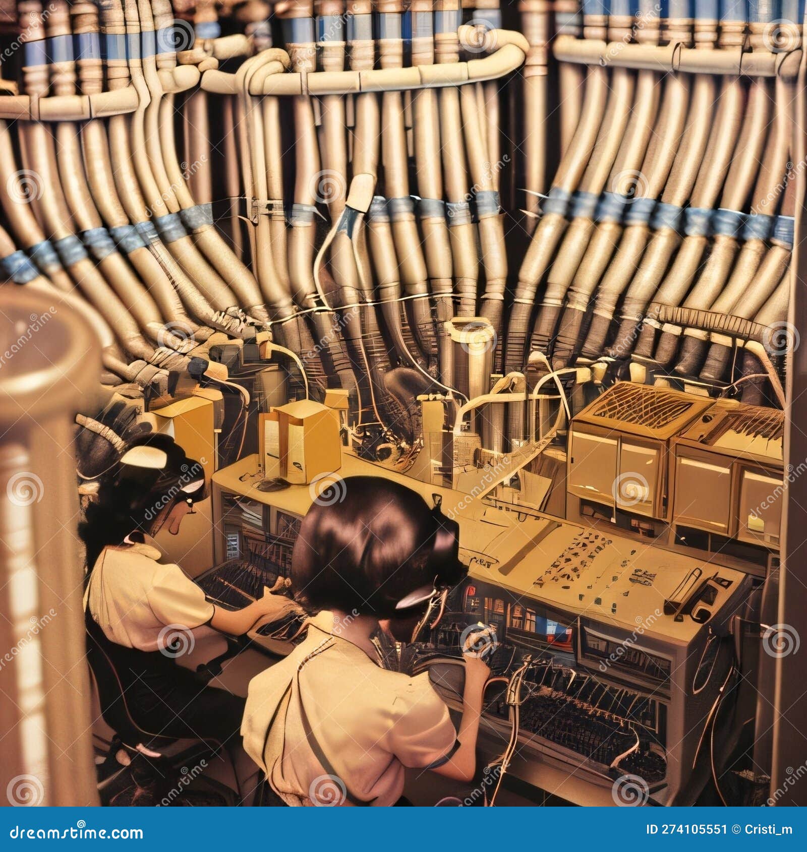 AI Generated Image - Pneumatic Post Stock Illustration - Illustration ...