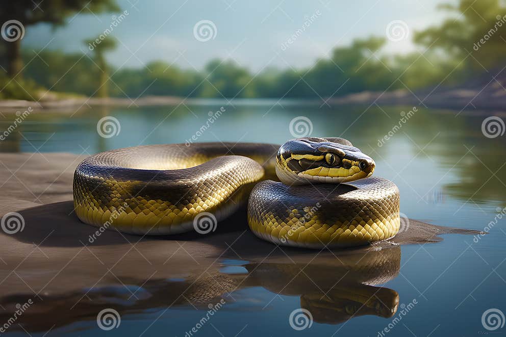 Python Scales Display Intricate Patterns, Blending Seamlessly with Its ...