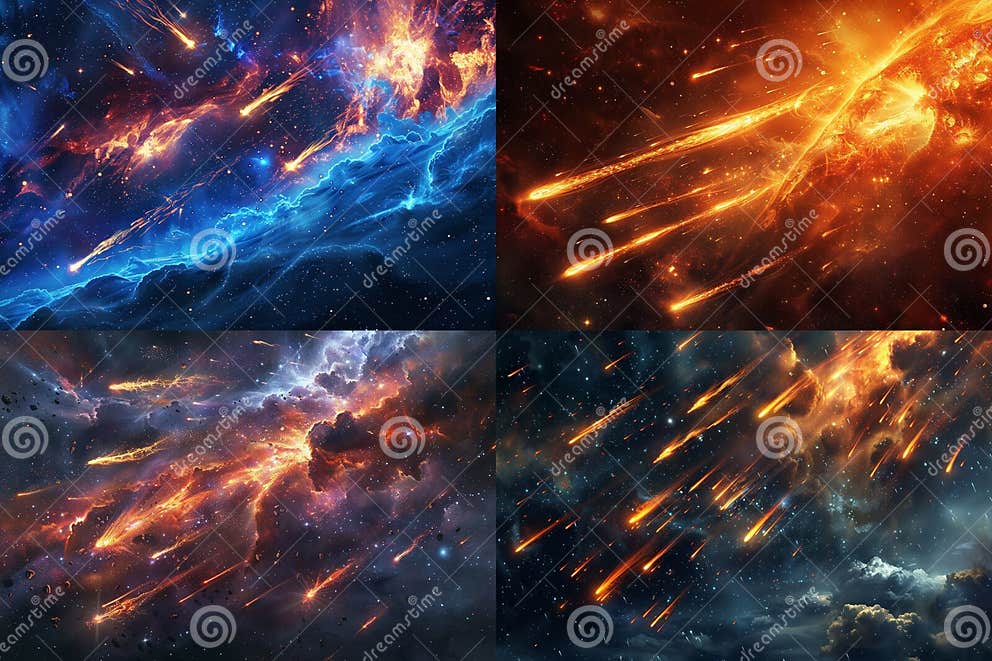Premium High-Resolution Four Views of a Grandiose Blast Stock ...