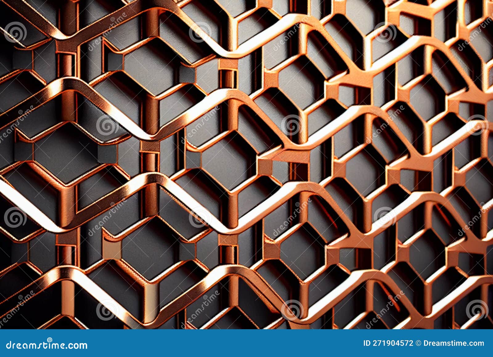 An AI-generated Image of Realistic 3d Copper Ornament Close-up View.AI ...