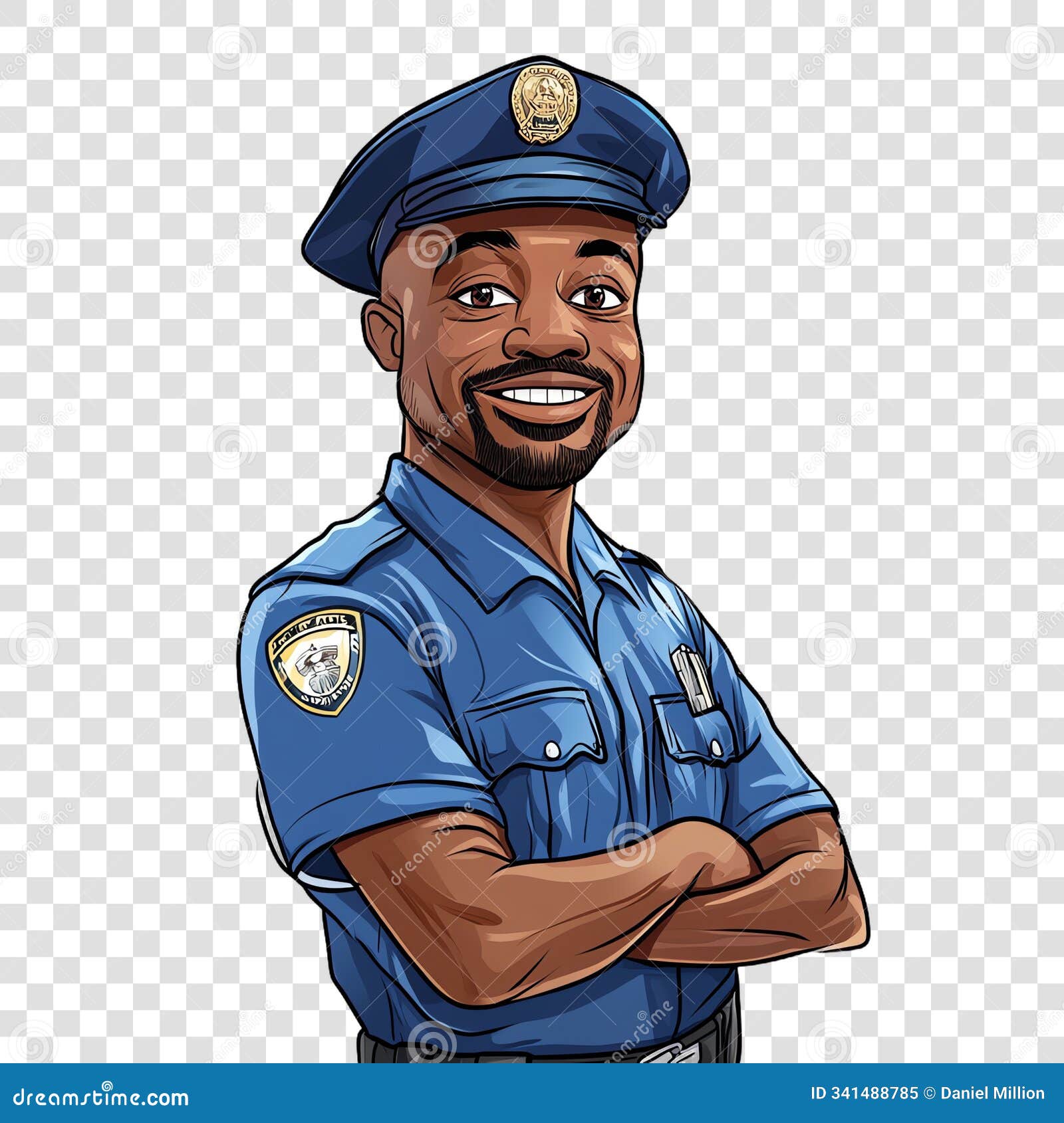 Security Guard Illustration Stock Image - Illustration of guard ...