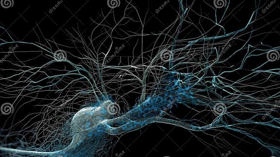 Neurons: Building Blocks of the Brain, Made with Generative AI Stock ...