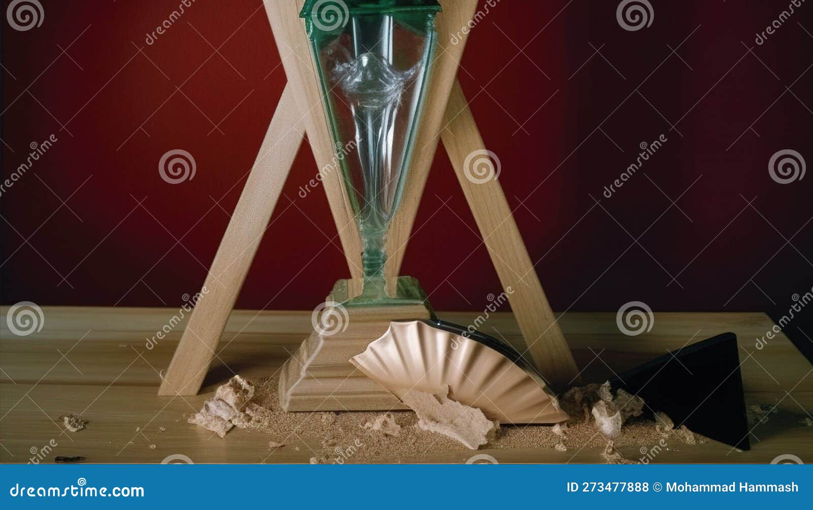 Shattered Time, Made with Generative AI Stock Illustration ...