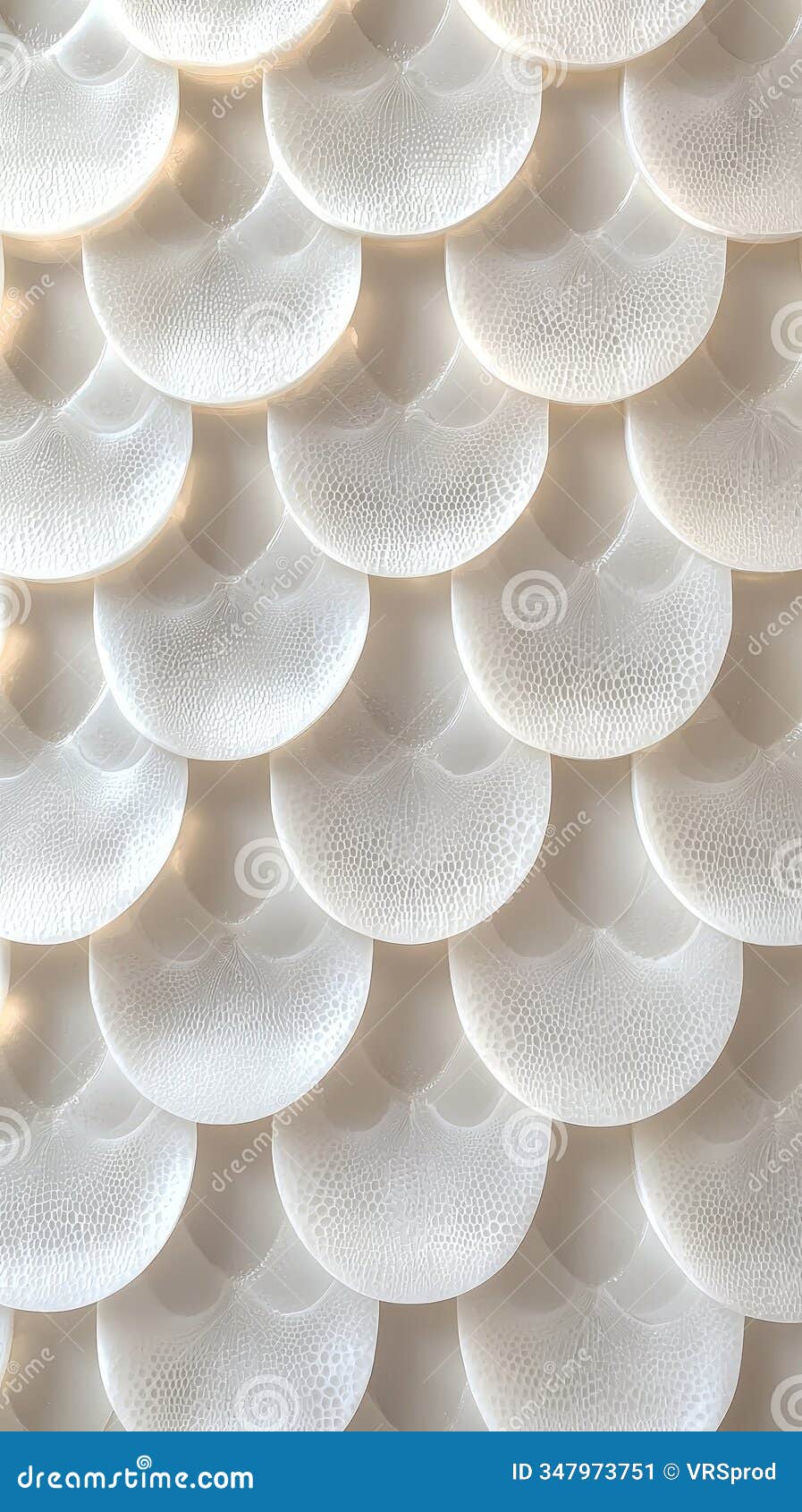 Scale-like Pattern in Soft White 3D Design with Texture Stock Image ...