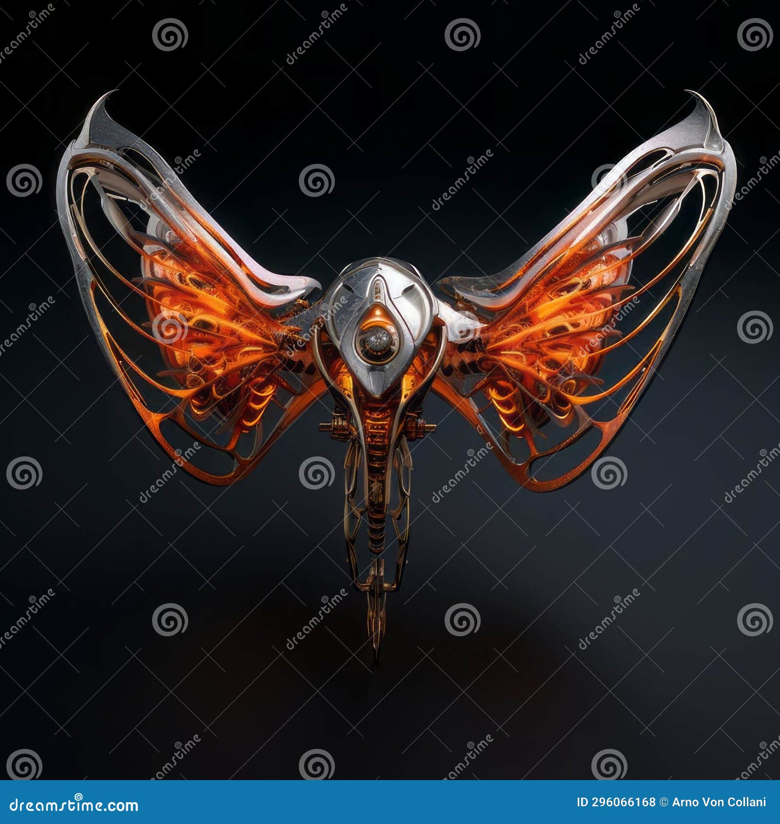 Futuristic Drone: Hyper-Modern Aircraft with Bionic Wings Technology ...