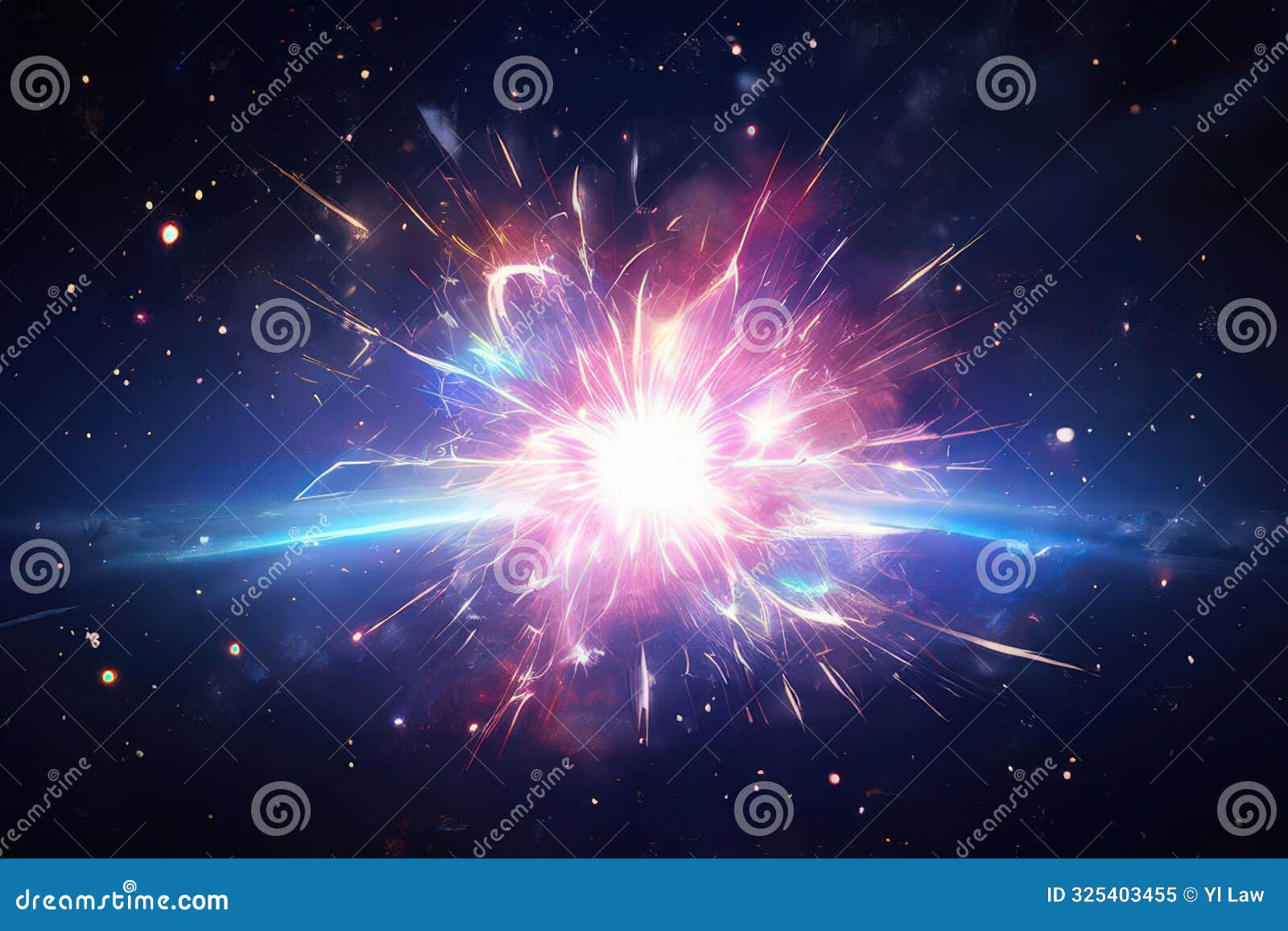 An Ai Generated Image, Sparkling Colorful Crystal Spectrum Flare ...