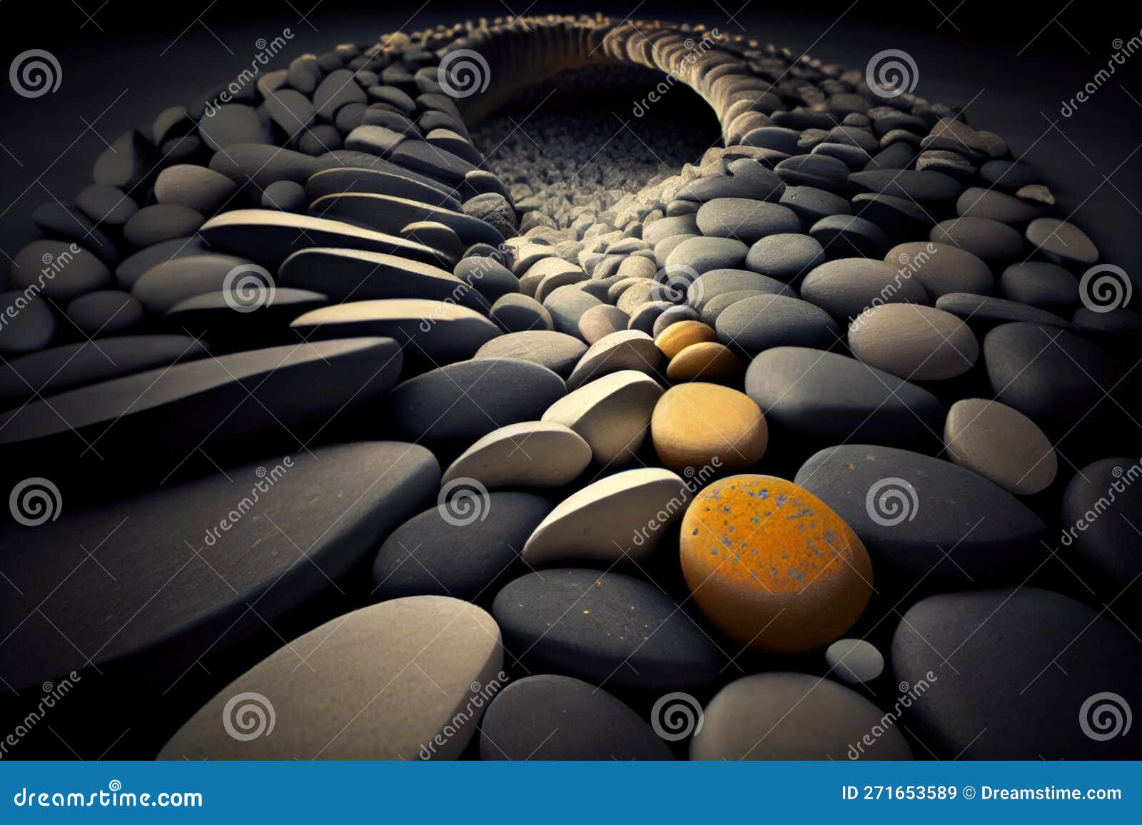 Stack of Stones, Never Ending Progress, Made with Generative AI Stock ...