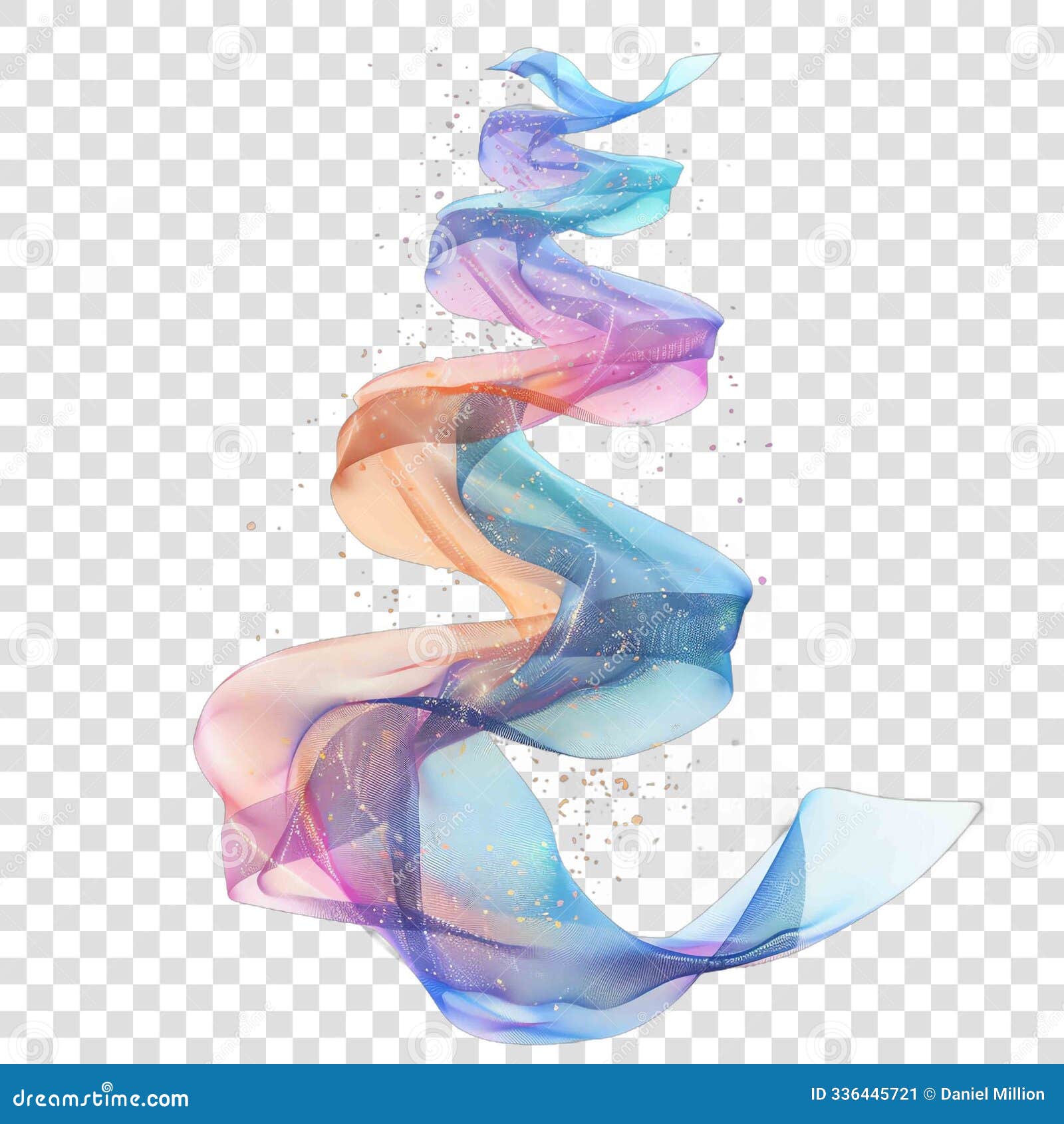 Streamers Transparent Background Realistic Element Stock Illustration ...