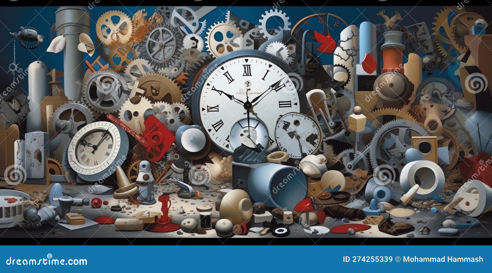 Random Collage of Surrealism, Made with Generative AI Stock ...