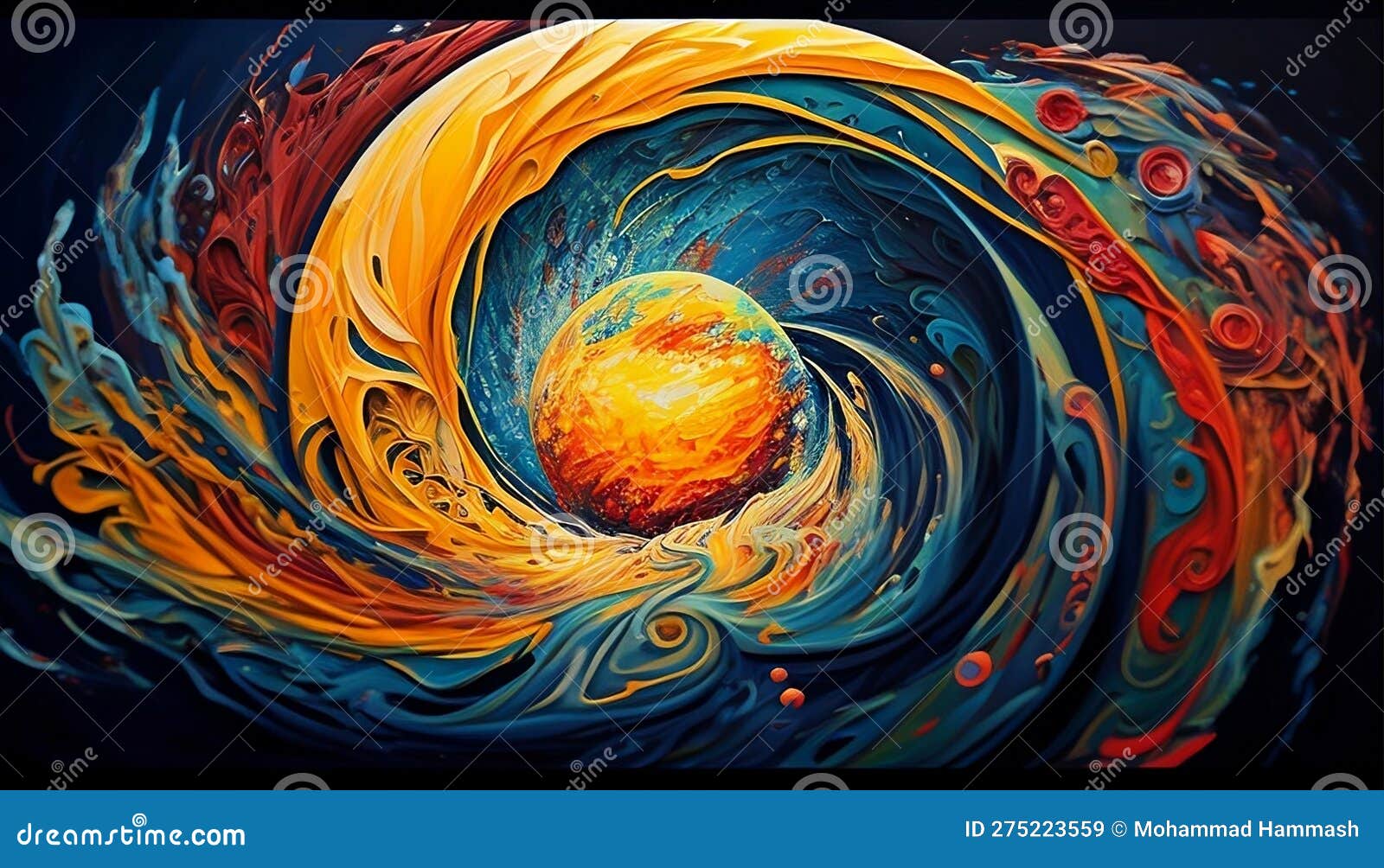 Radiant Planet: a Vibrant and Dynamic Earthscape, Made with Generative ...