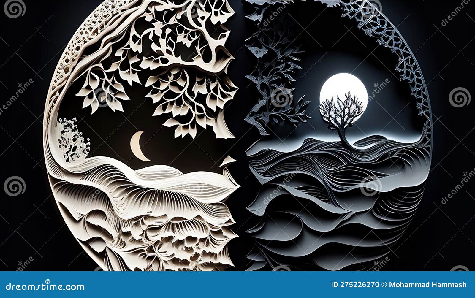 "Equilibrium of Light and Dark on Earth" - a Photorealistic Landscape ...