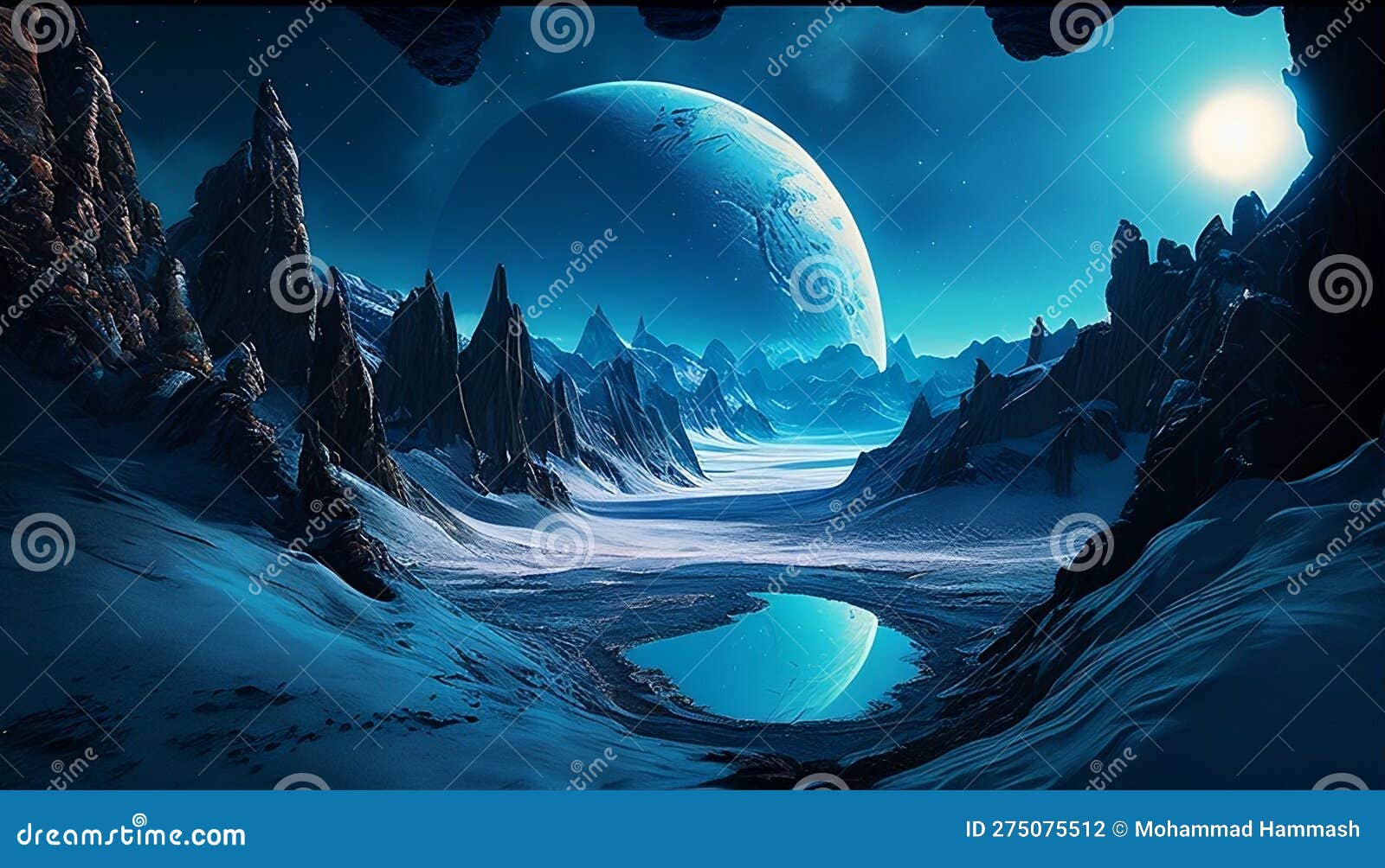 Blue Planet S Extraterrestrial View: a Science Fiction Art Made with ...