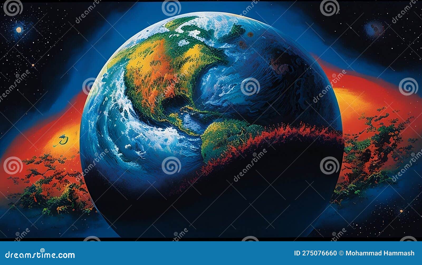 8K Vibrant Planet - a Realistic and Surreal Landscape, Made with ...