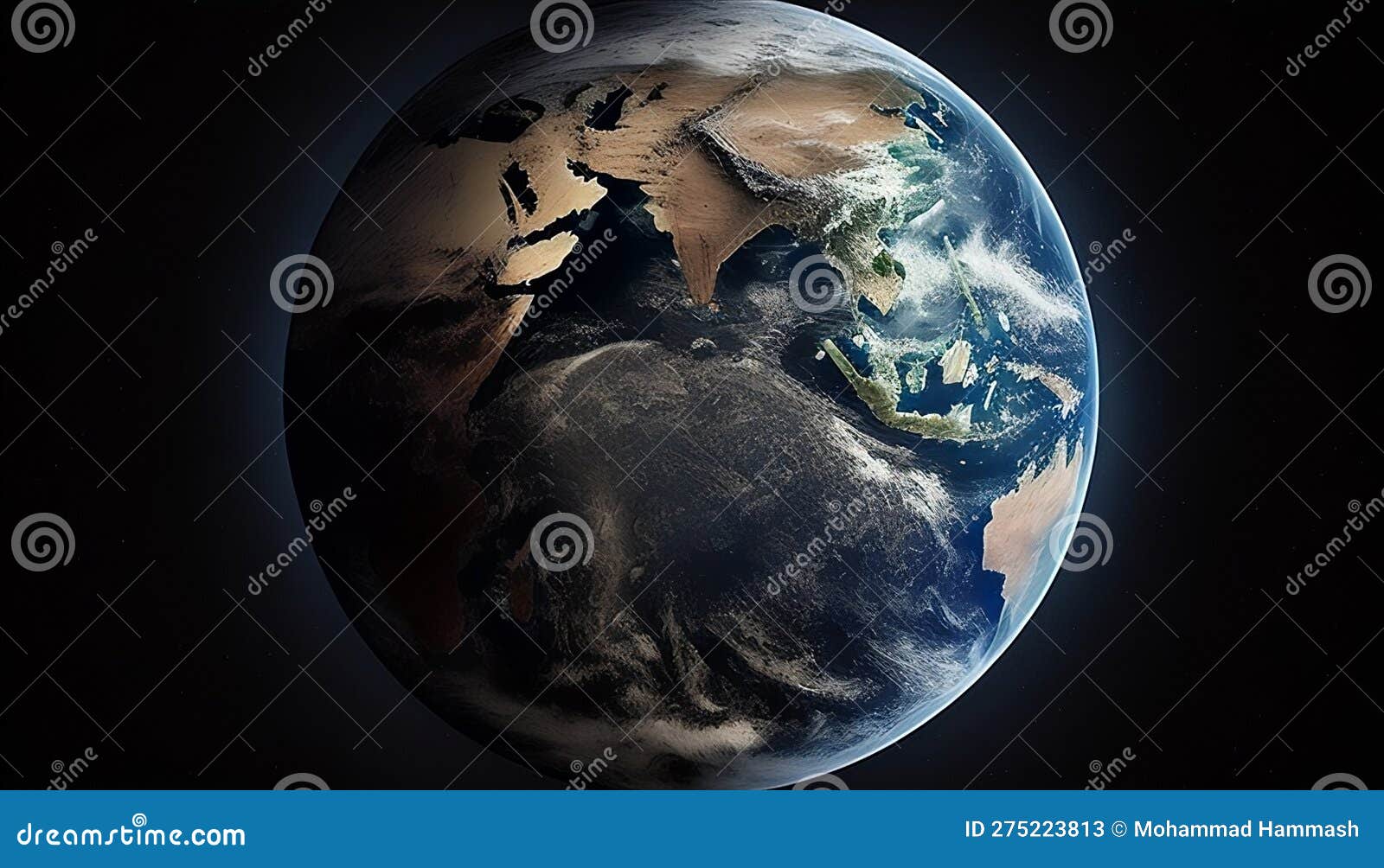 Dark Earth: a Realistic View from Space in High Definition, Made with ...