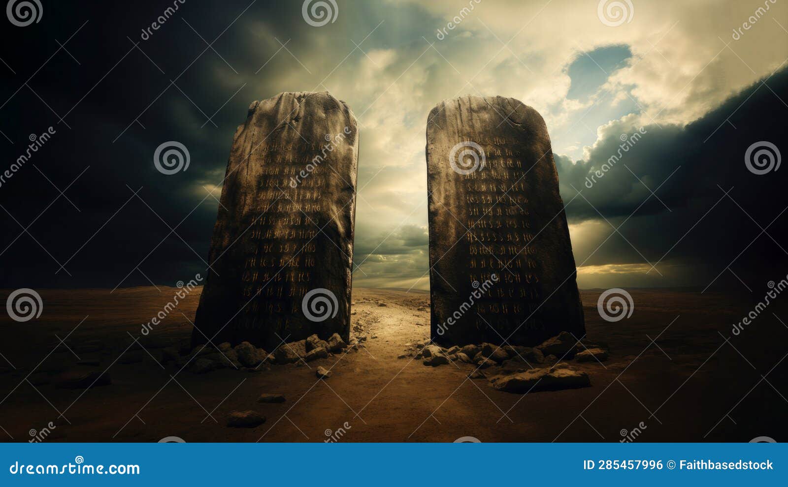 The Ten Commandments: Tablets of the Law, Tablets of Stone, Stone ...