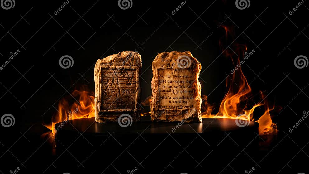 The Ten Commandments: Tablets of the Law, Tablets of Stone, Stone ...