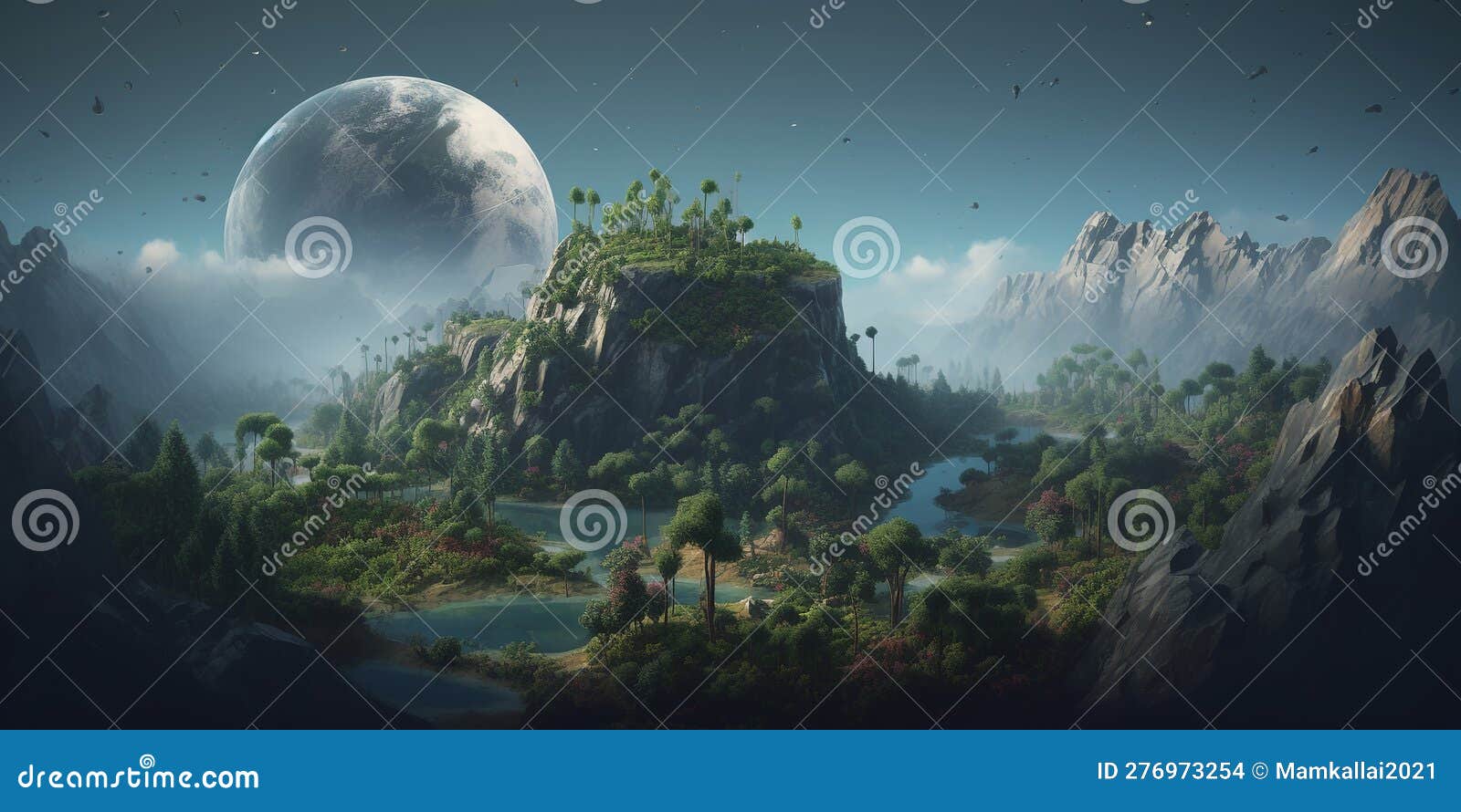 A Terraformed Planet with Breathable Air and a Diverse Ecosystem Stock ...