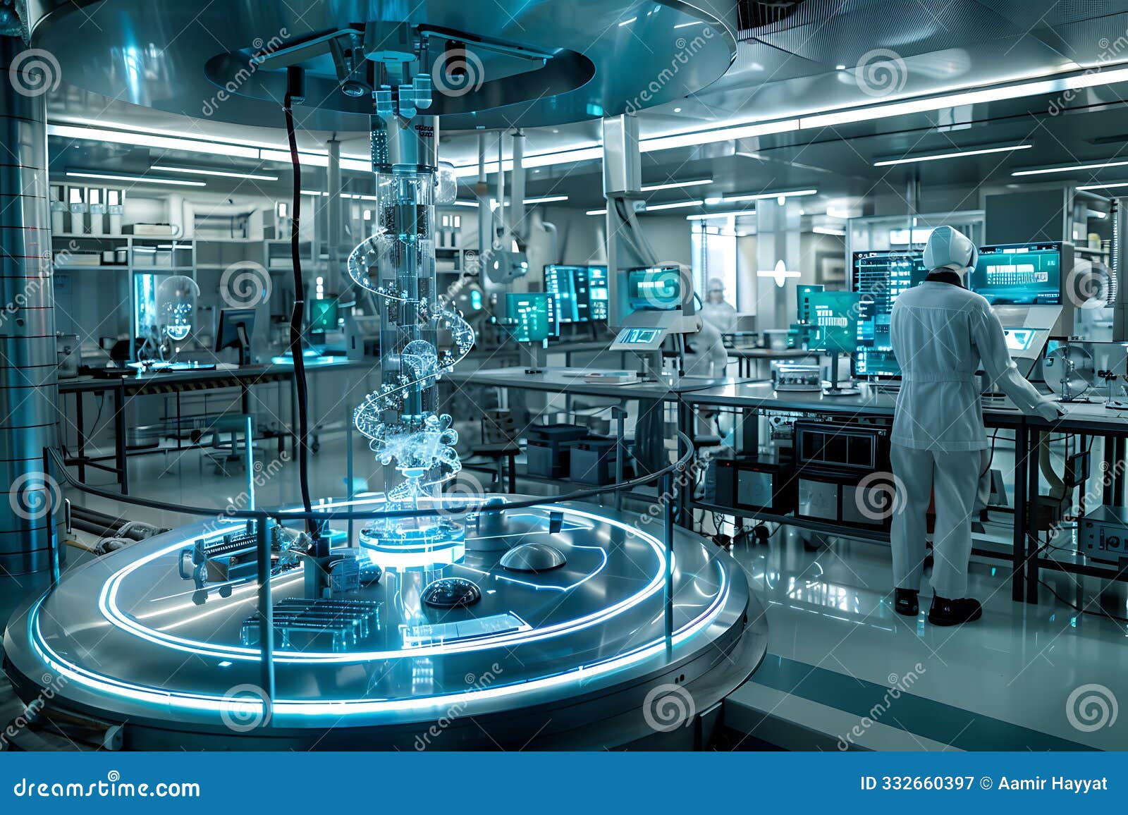 Visionary Command Center with Dynamic Holograms and Immersive Tech ...