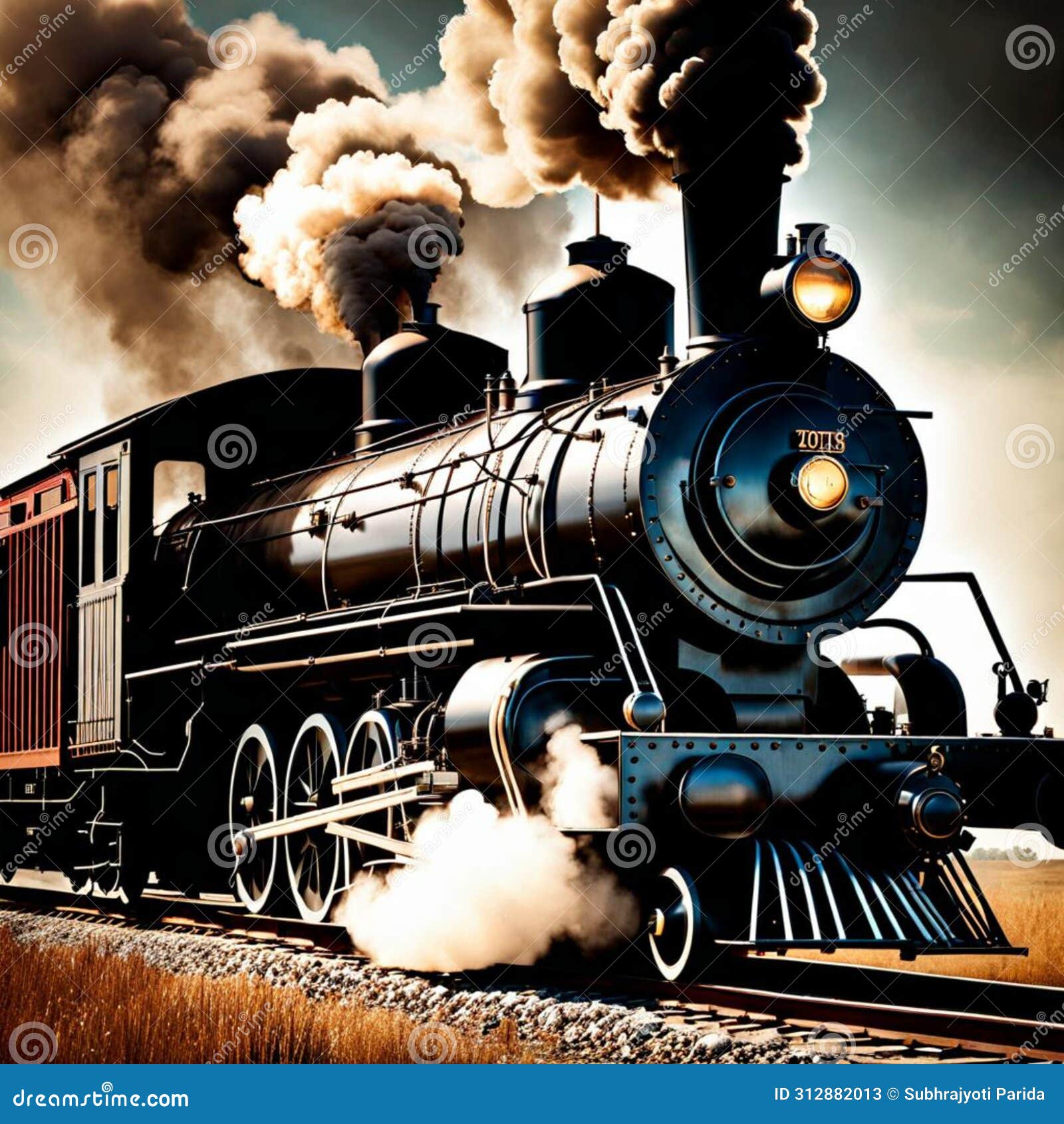 A Steam Engine That Is Also A Giant Tre Royalty-Free Stock Photography ...