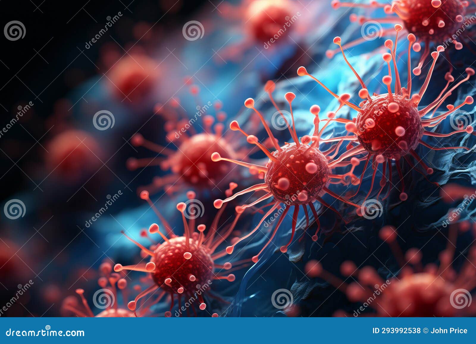 AI Generated Image Visualizing What a Virus Might Look Like Stock ...