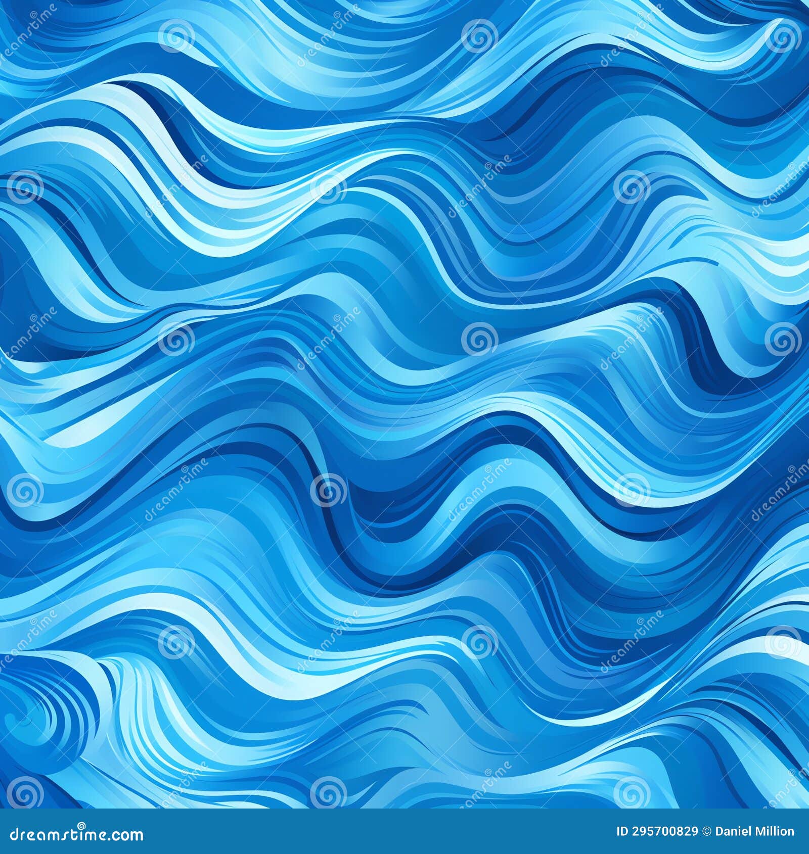 Water Ripples Background, Design Seamless Pattern Stock Illustration ...