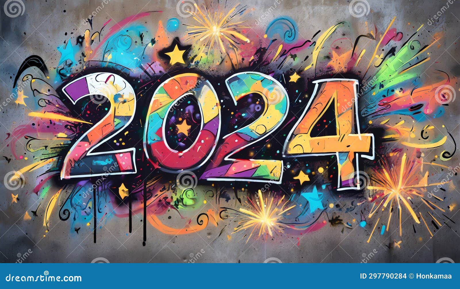 2024 graffiti stock illustration. Illustration of sign - 297790284